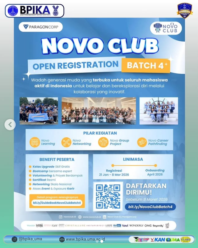 NOVO CLUB BATCH 4 BY PARAGON - Biro Pengembangan Inovasi Dan Karir ...